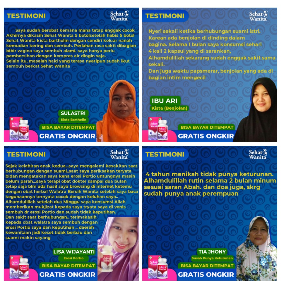 Obat Serviks, Dinding Rahim, Turun Rahim, Radang Rahim, Kista Ovarium ...